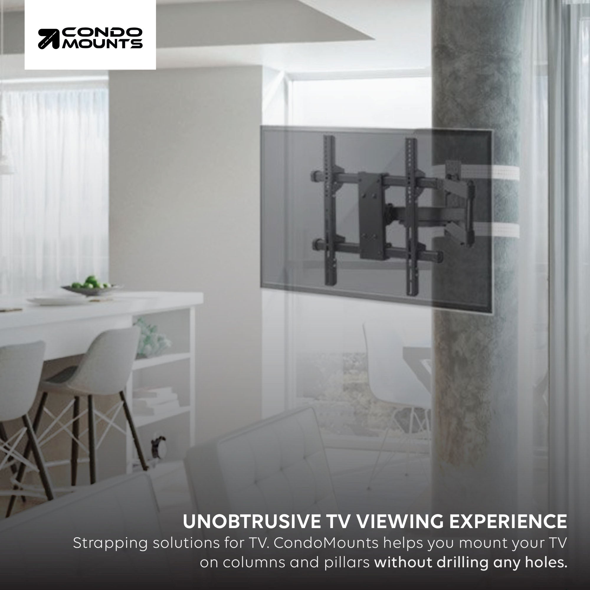Pillar Mounted TVs Maximize Space, Comfort for Condo Dwellers – CONDOMOUNTS