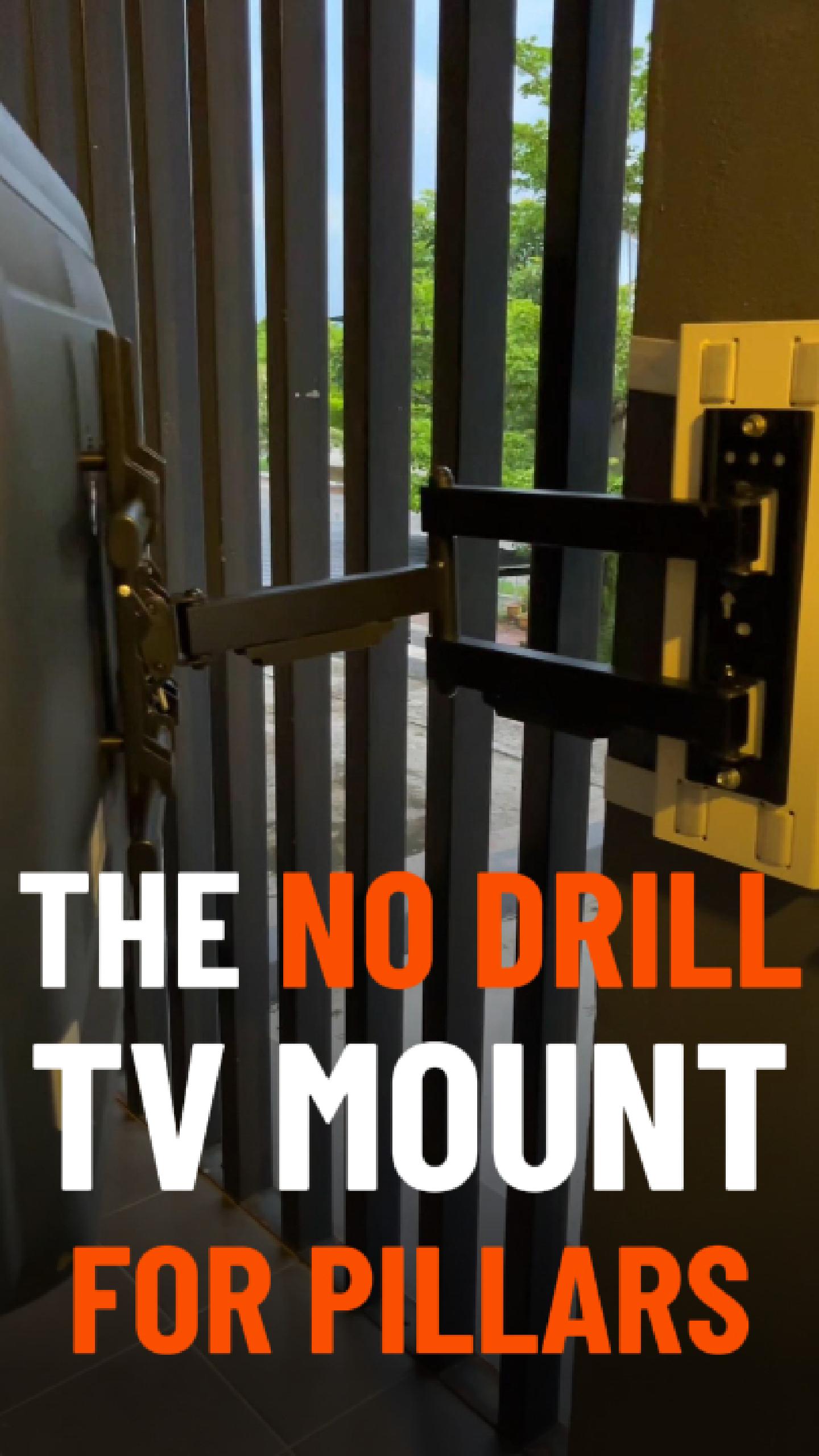No drill TV Mount for pillars – CONDOMOUNTS