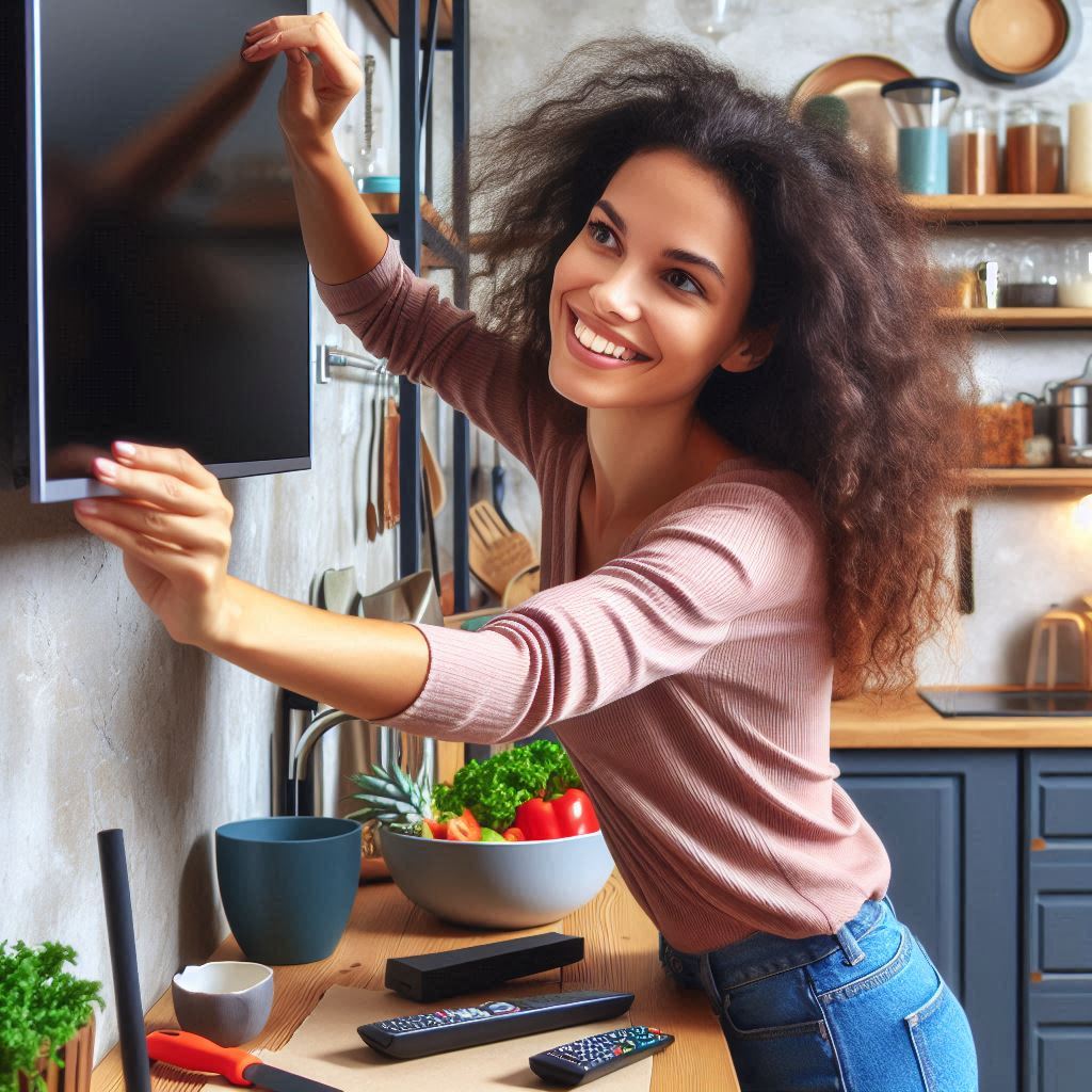 How to Mount Your TV in the Kitchen for Seamless Cooking Entertainment ...