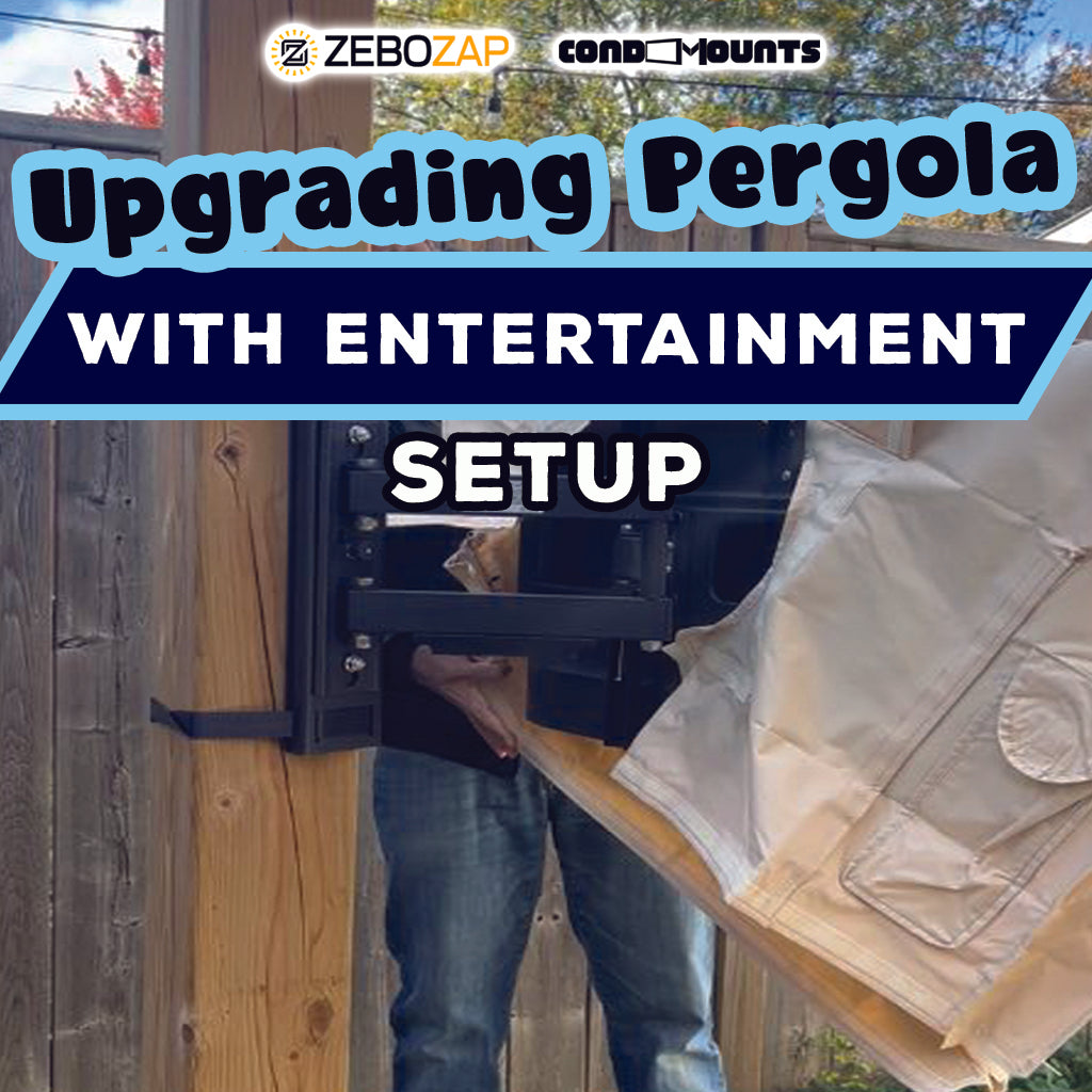 Strapping Your TV Mount on a Patio Pillar – CONDOMOUNTS