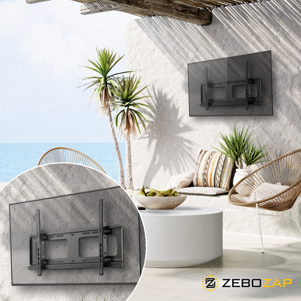ZeboZap Weatherproof Wall Mount TV Bracket for upto 80 Inch Outdoor TV ...