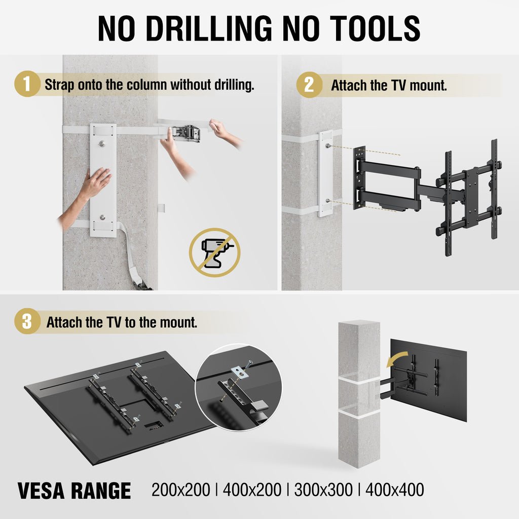 Small Pillar TV Mount | Gazebo & Post Mount – CONDOMOUNTS