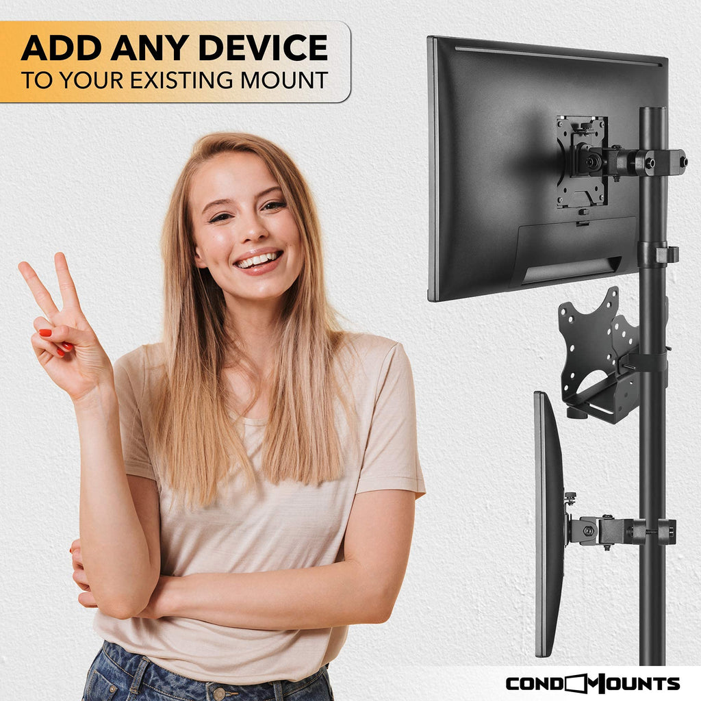 CondoMounts Console Wall Mount | Hide Behind TV/Under Desk | Thin Clie ...